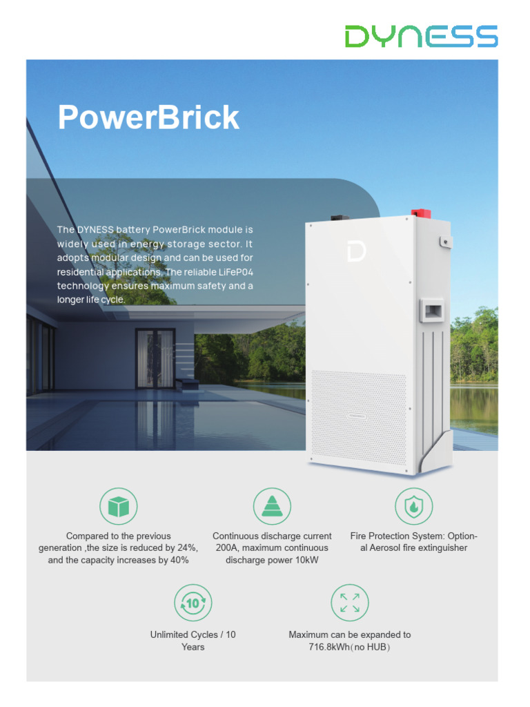 Dyness PowerBrick Datasheet-En | PDF | Power (Physics) | Electricity