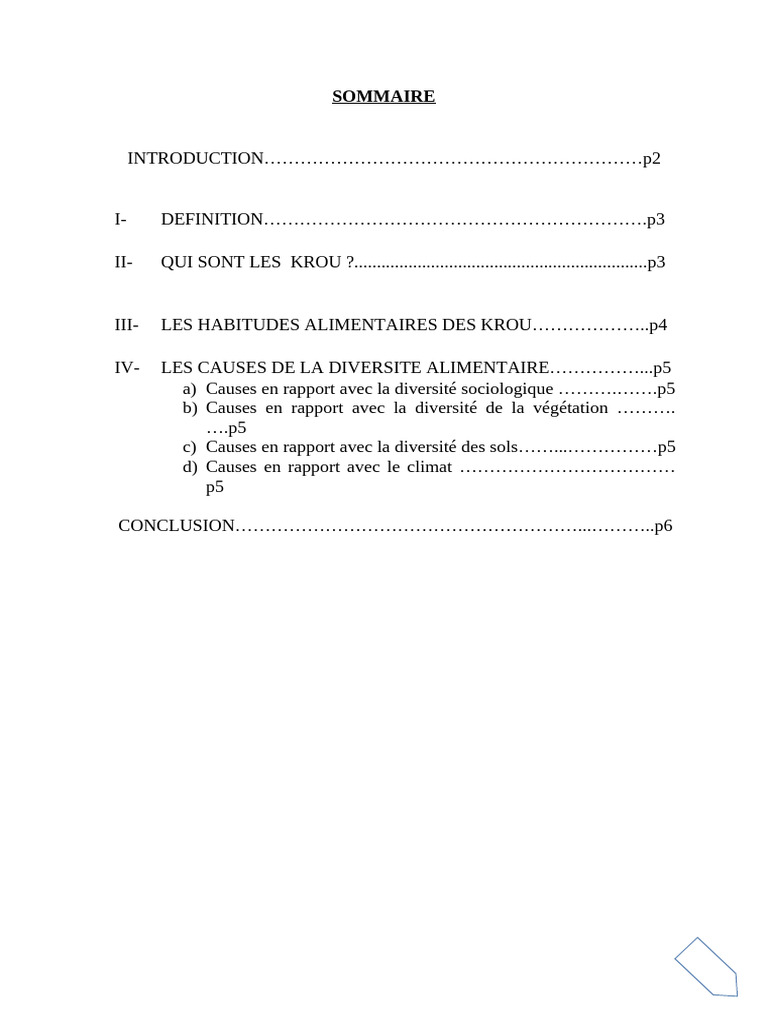 Les Krou : Ethnies et Habitudes Alimentaires | PDF