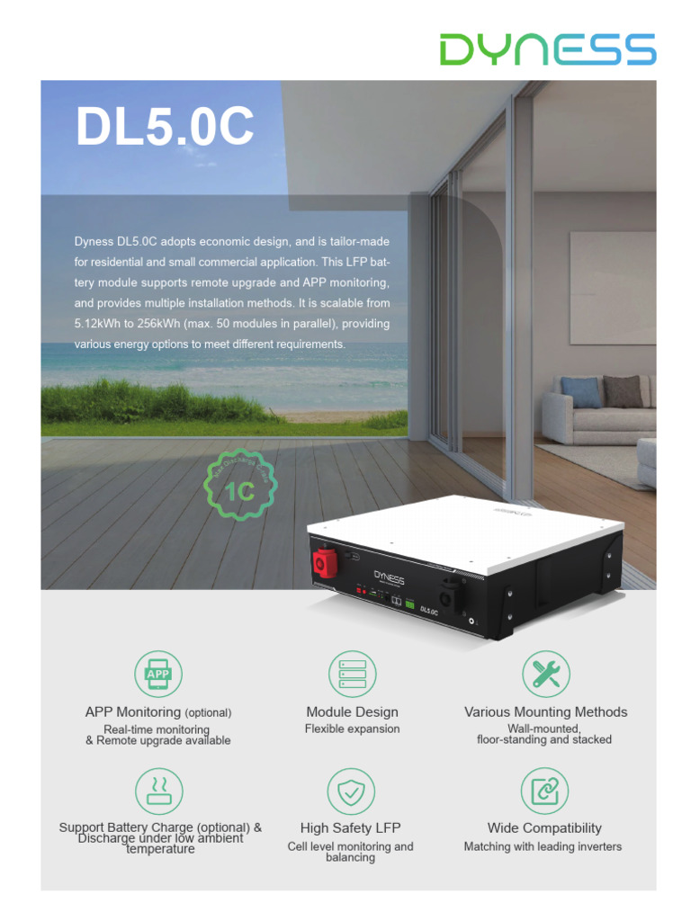 Dyness DL5.0C datasheet-EN | PDF | Battery Charger | Manufactured Goods