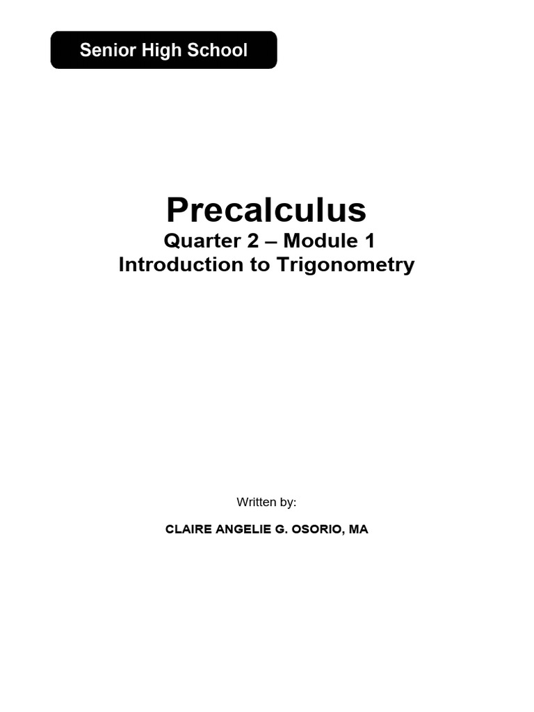 1 Intro to Trigonometry | PDF | Angle | Trigonometry