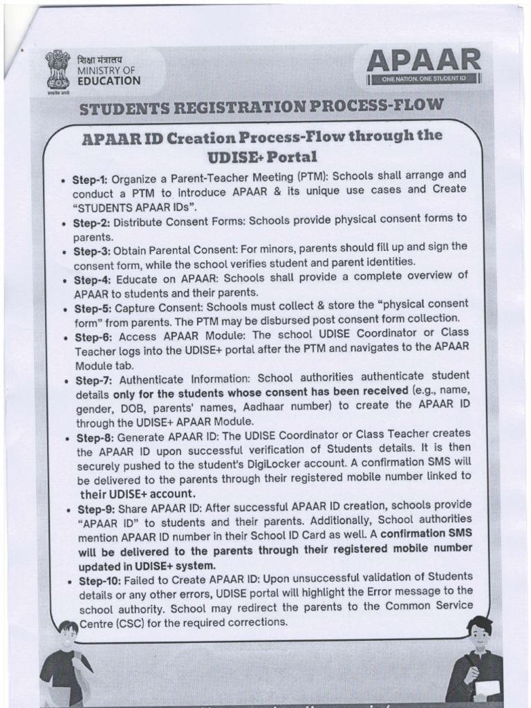 APAAR ID Creation Process Guide | PDF | Computer Security | Access Control