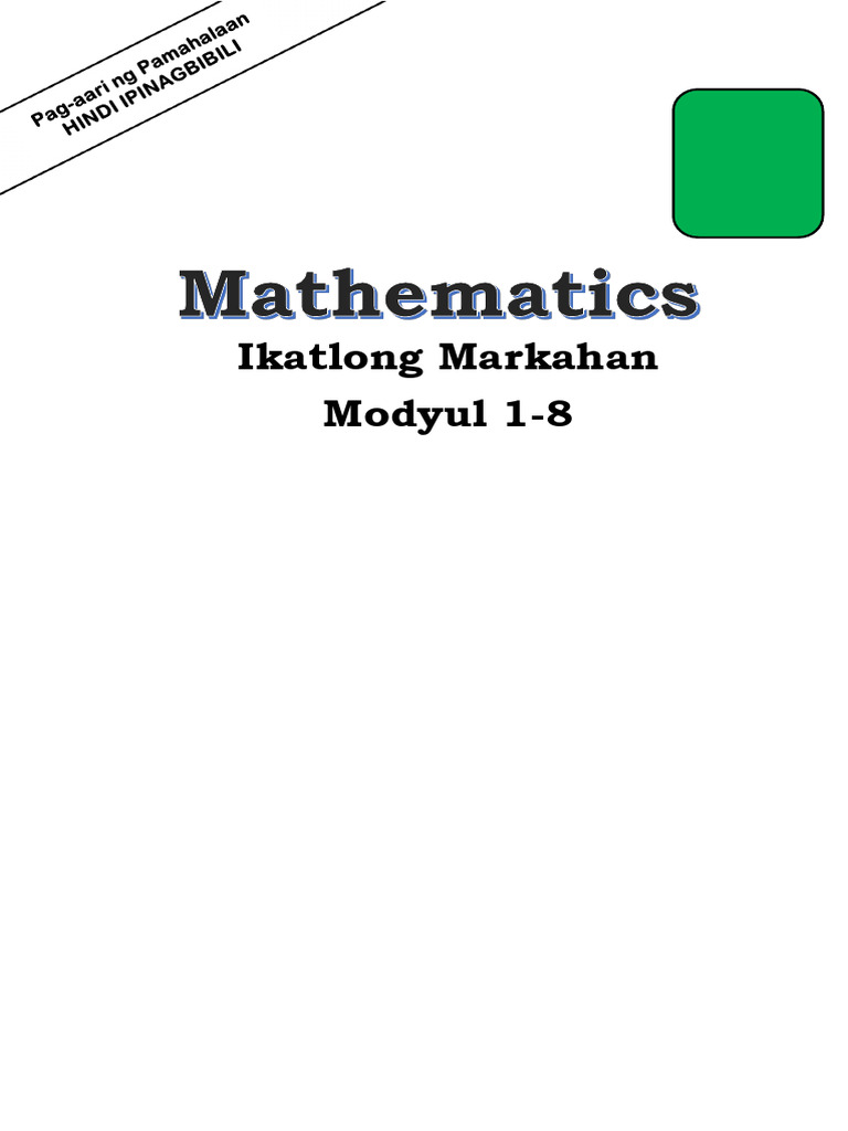 Q3 G3 MATH M1 | PDF