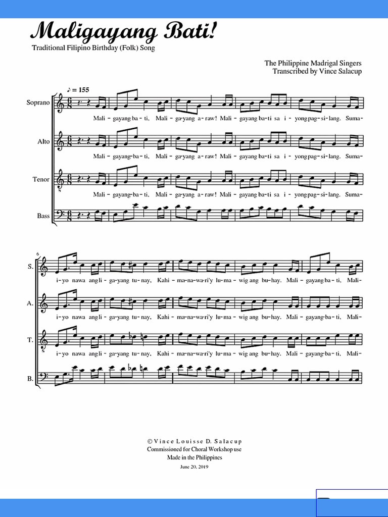 Maligayang-Bati-1 | PDF
