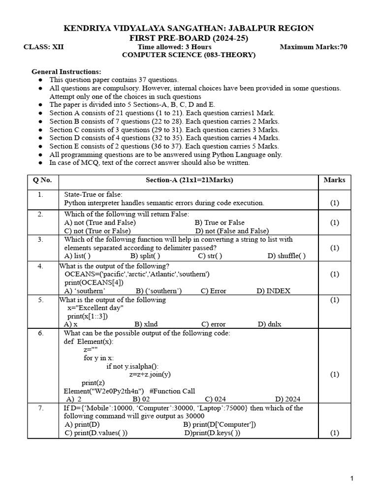 12 Cs Prebboard1 Jbl Qpms 2024-25 | PDF | Databases | Comma Separated Values