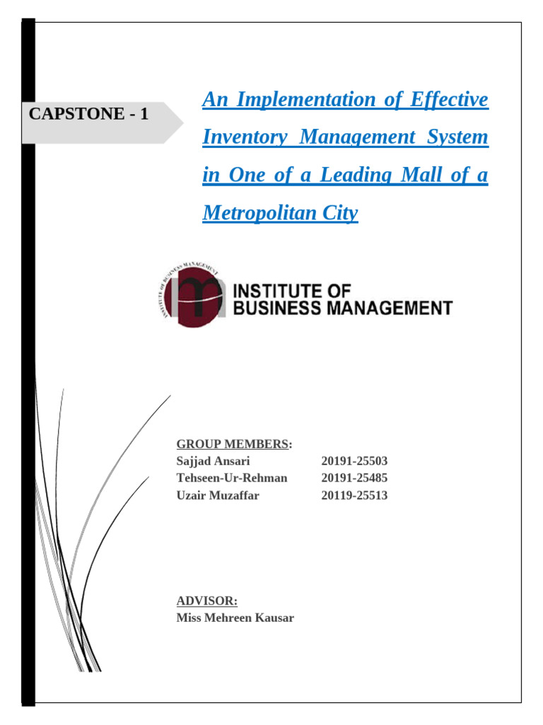 Capstone-2 Front Page | PDF