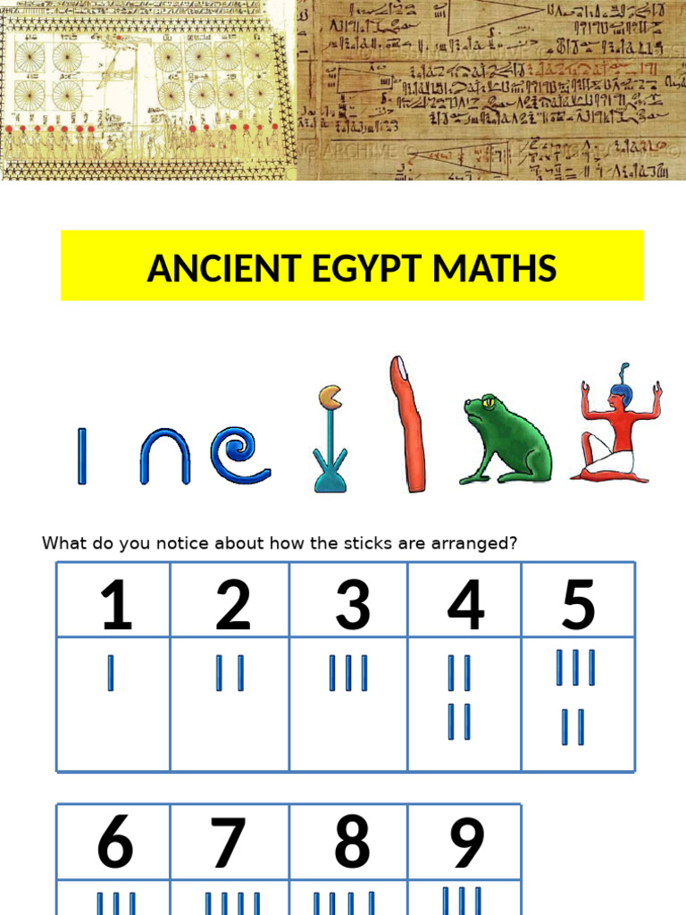 Ancient Egyptian Mathematics Concepts | PDF