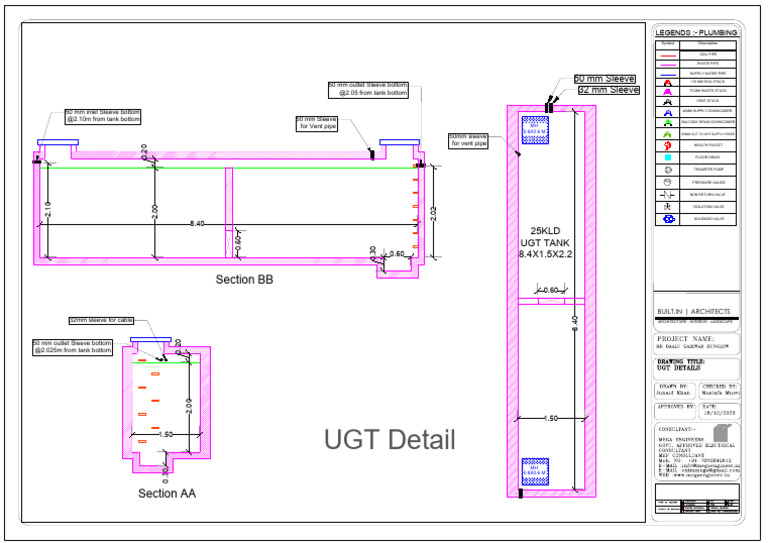 Plumbing Details for UGT Tank Design | PDF | Plumbing | Gas Technologies