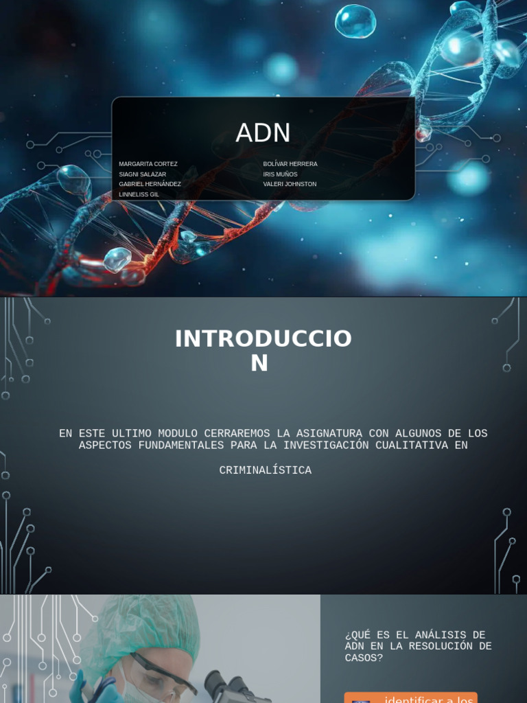 Análisis de ADN en Criminalística | PDF | Adn | Gene