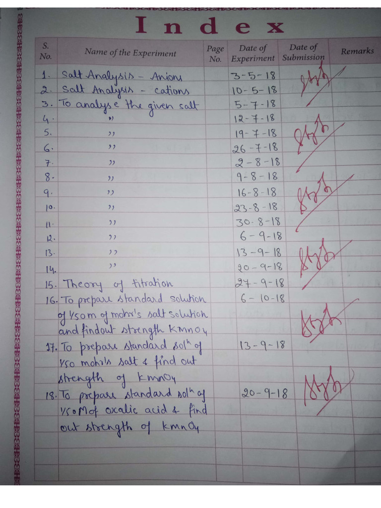 Chem Practical | PDF