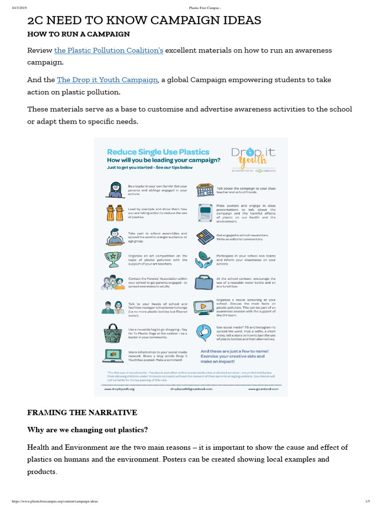 2c-need-to-know---campaign-ideas | PDF | Recycling | Waste