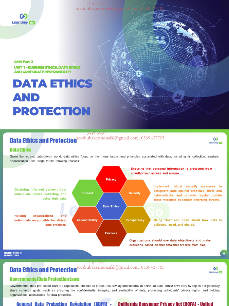 Data Ethics and Protection | PDF