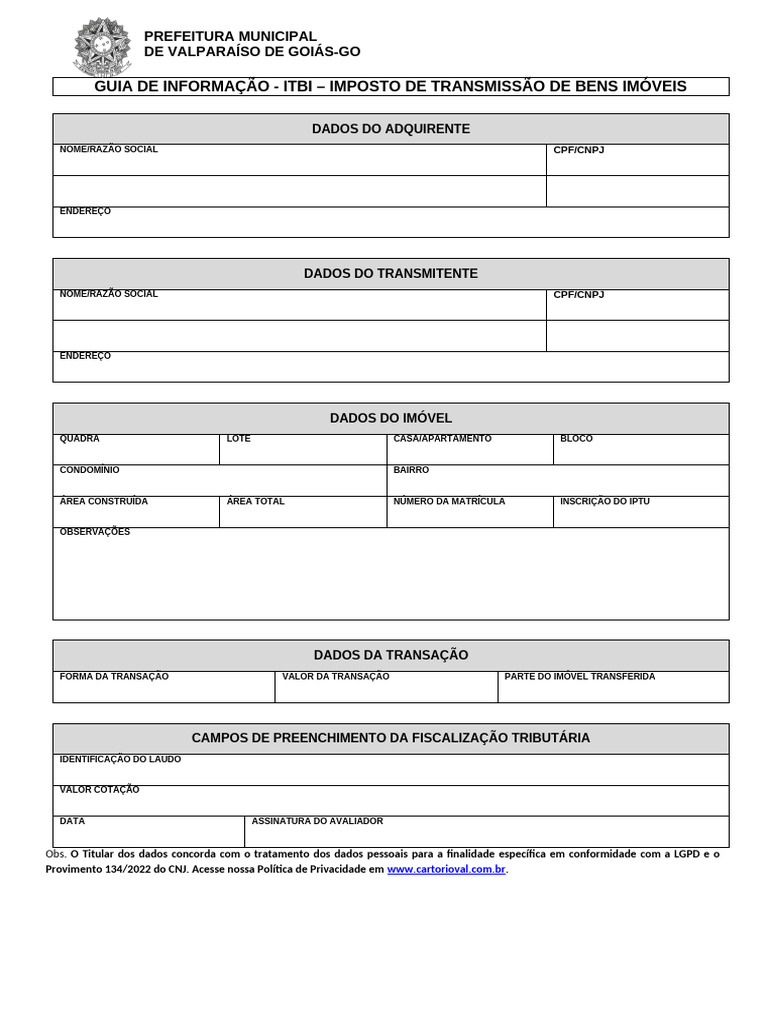 Guia de Itbi 2023 3 | PDF