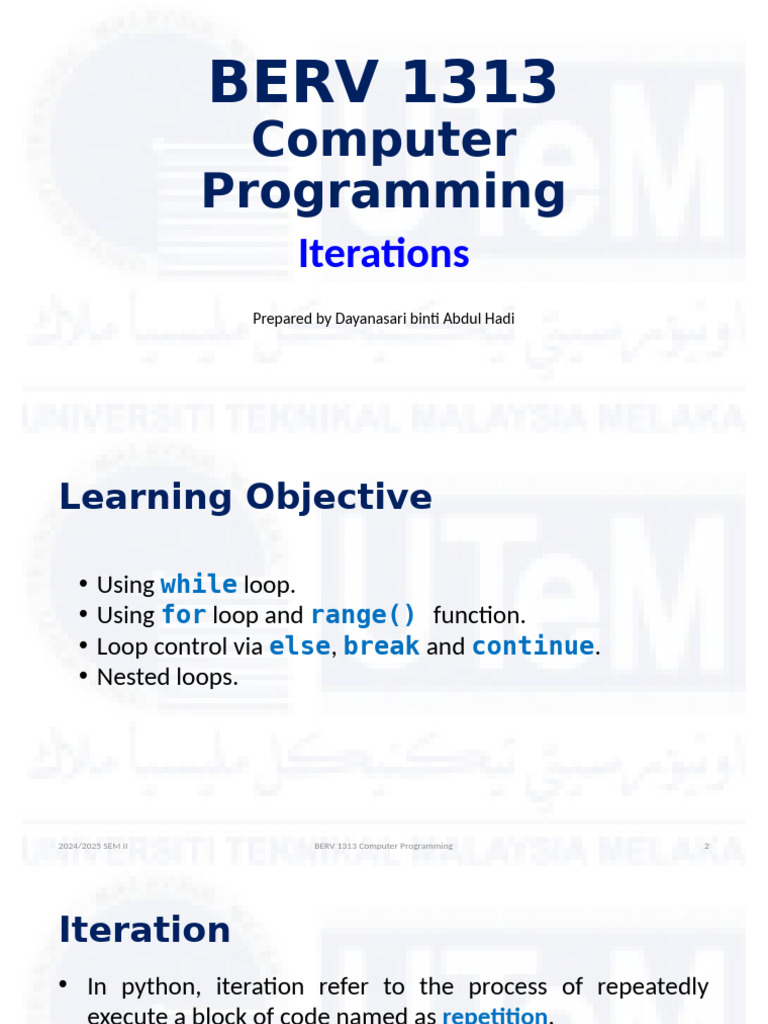 Python Looping Techniques Guide | PDF | Control Flow | Computer Programming