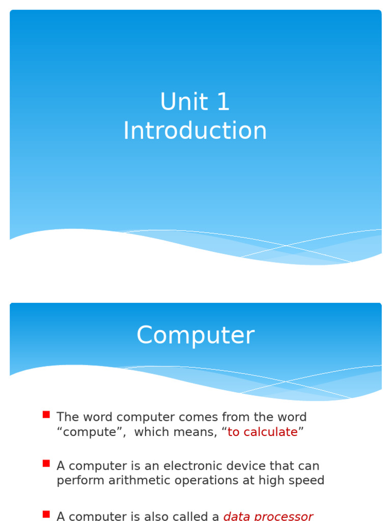 Functional Components of Computer | PDF | Computer Data Storage ...