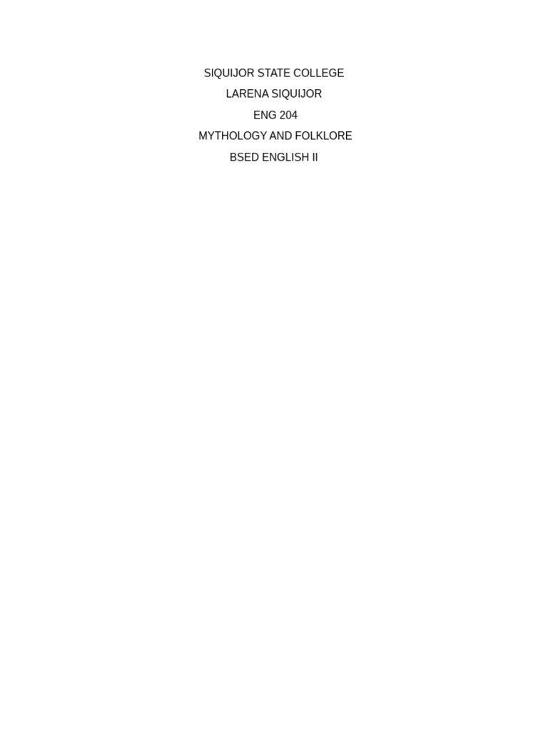 Mythology & Folk Literature Guide | PDF | Fable | Folklore