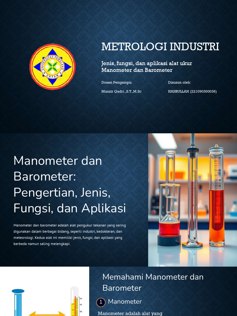 Manometer Dan Barometer Hasbullah | PDF