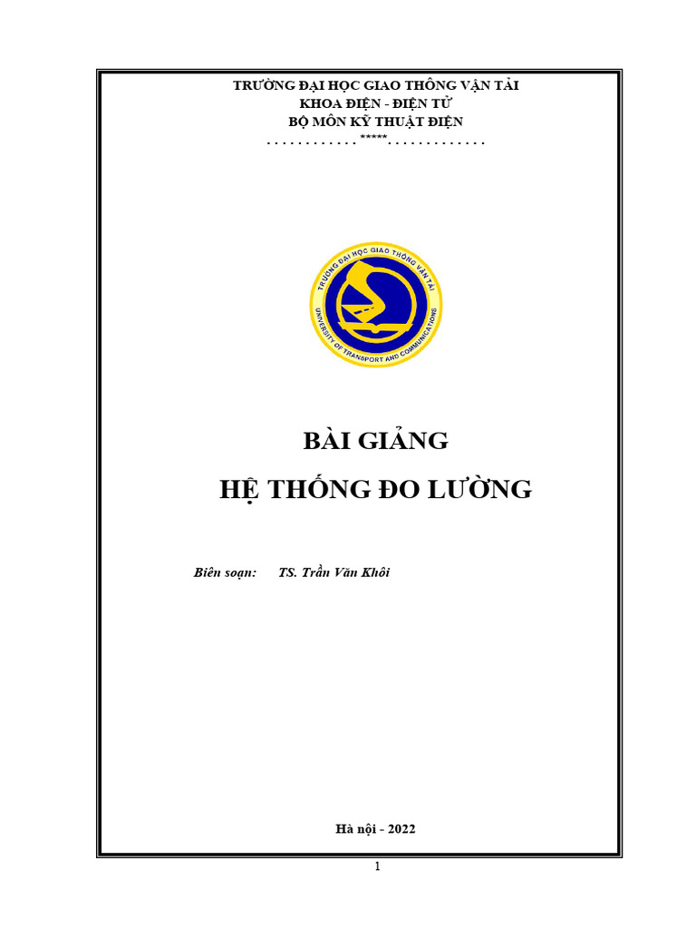 Bai Giang He Thong Do Luong | PDF