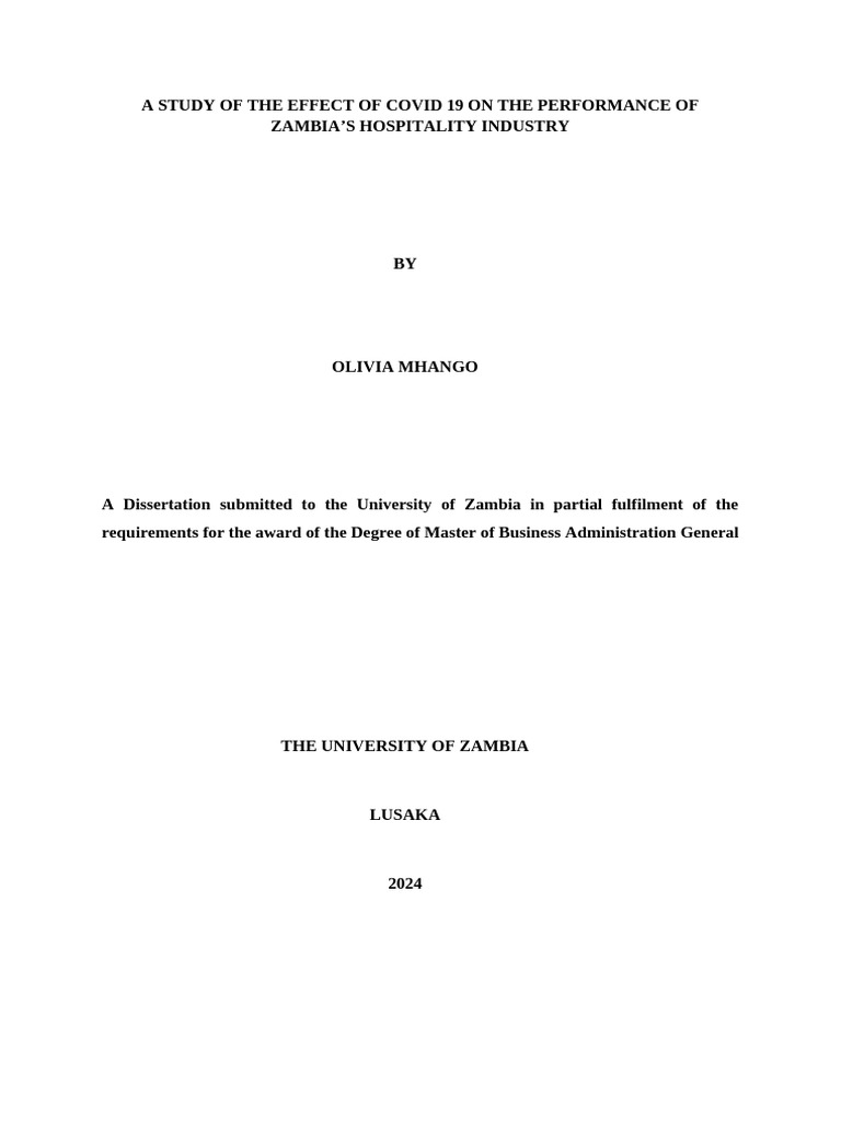 Chewe Mhango- Dissertation Final Reviewed 13 June 2024 (2) | PDF ...