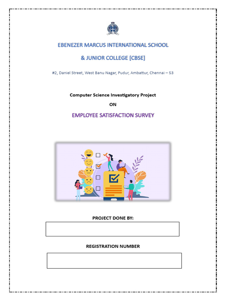 Employee Satisfaction Survey Project | PDF | Sql | Relational Database
