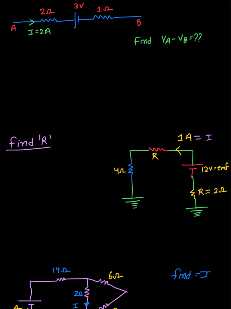 Circuit Ana Current Electricity | PDF
