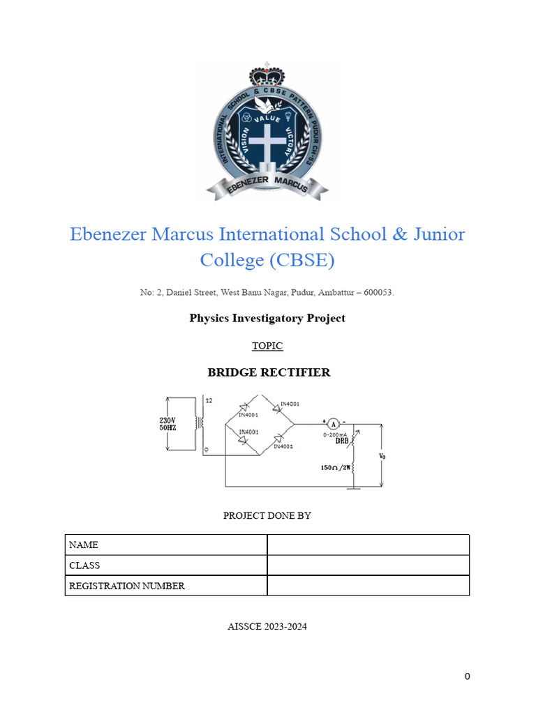 Rectifier Bridge | PDF | Rectifier | Direct Current