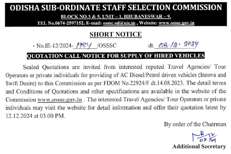 Quotation-Call-Notice-1984 | PDF