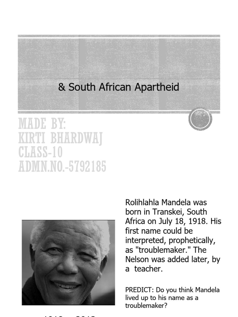 Nelson Mandela | PDF | Nelson Mandela | African National Congress