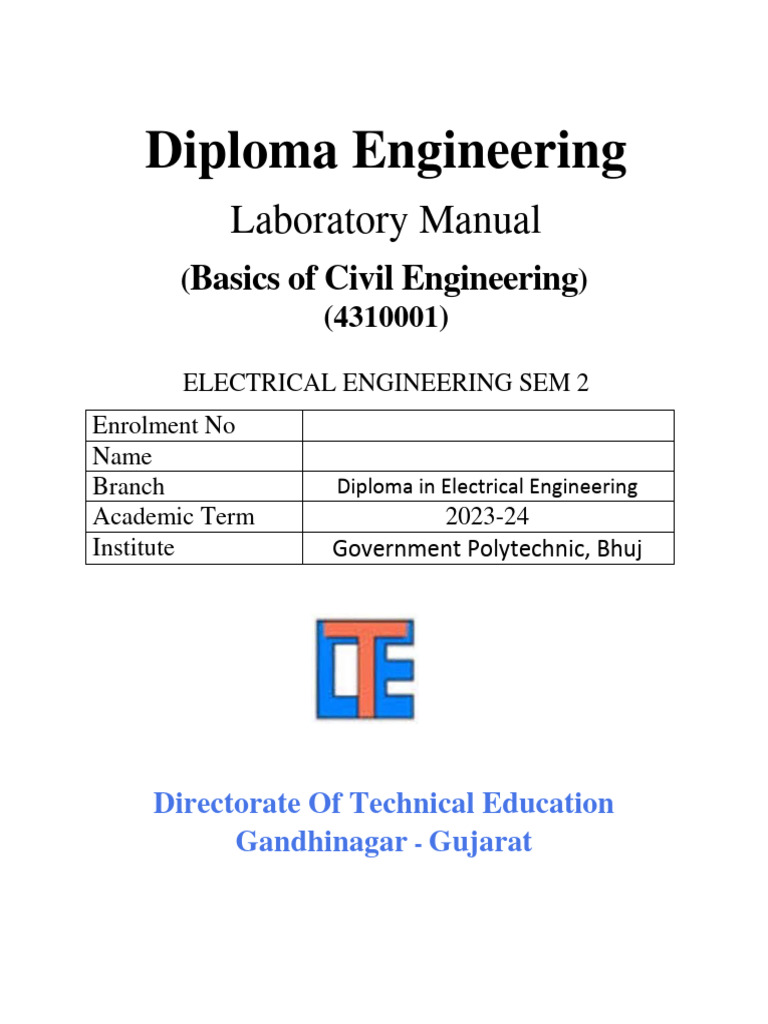 4310001_BCE Lab manual | PDF | Surveying | Contour Line
