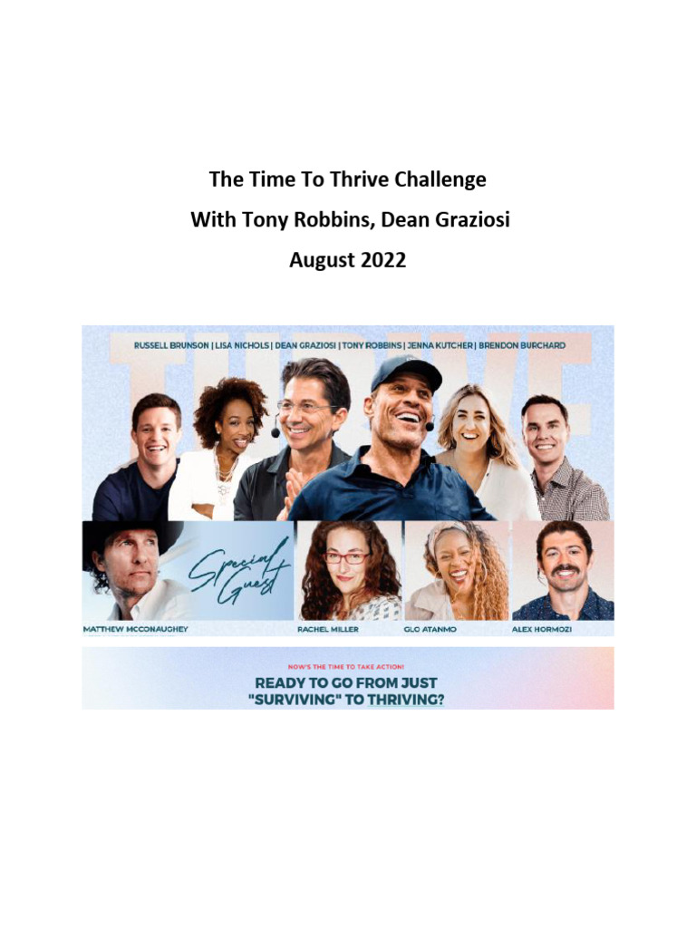 Time+To+Thrive+Challenge+Notes+-+Tony+Robbins,+Dean+Graziosi,+Brendan ...