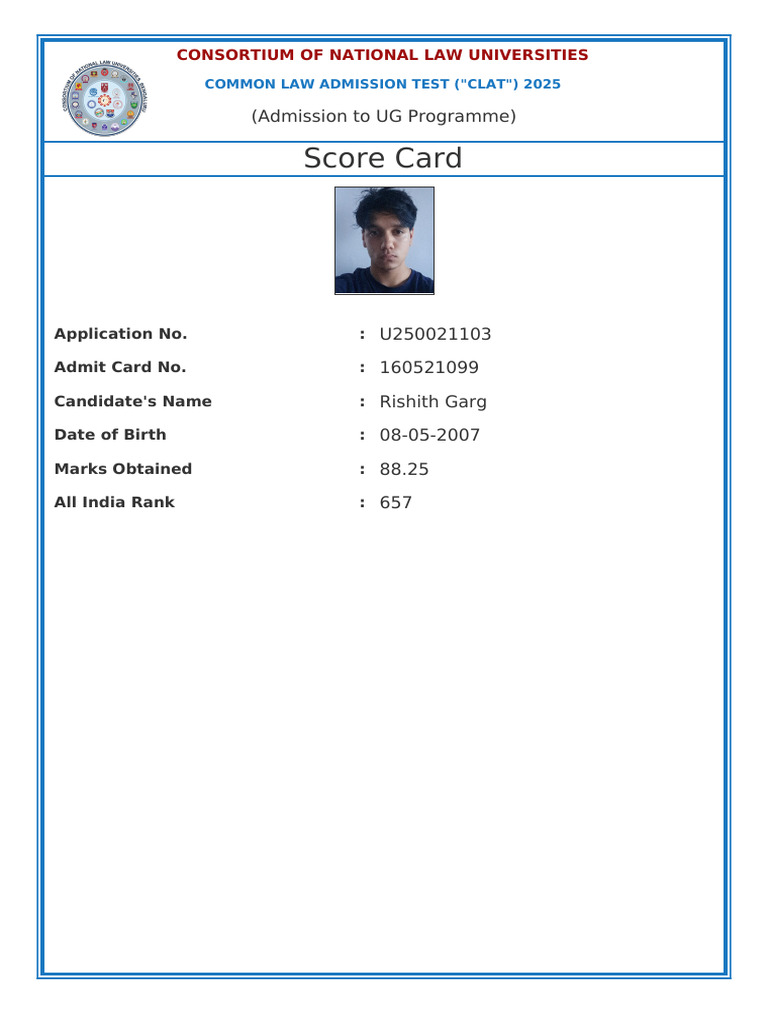 Score Card | PDF