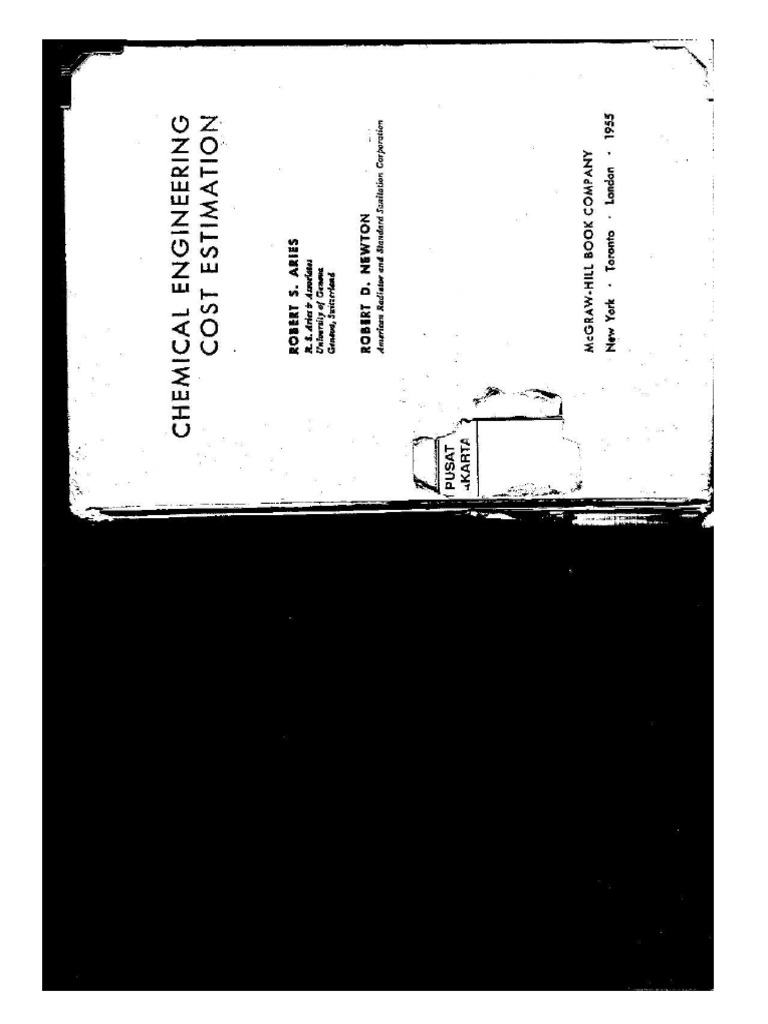 Aries Newton 96 Chemical Engineering Cost Estimation Ari | PDF