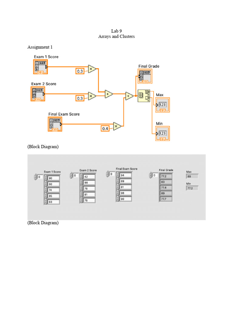 LabVIEW Arrays & Clusters Guide | PDF