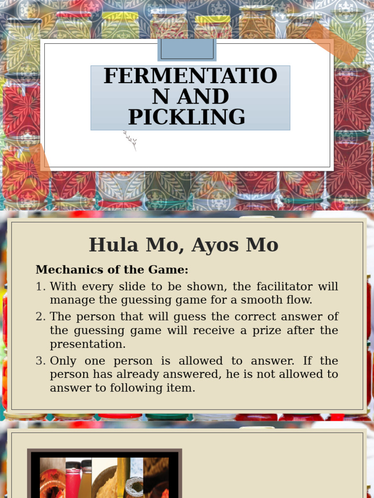 Fermentation and Pickling | PDF | Pickling | Fermentation
