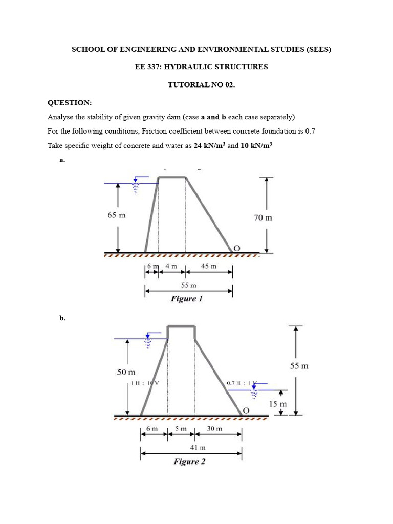 Gravity Dam Stability Analysis Tutorial | PDF