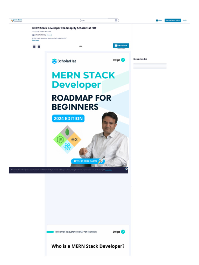 Mern Roadmap | PDF | Java Script | Mongo Db
