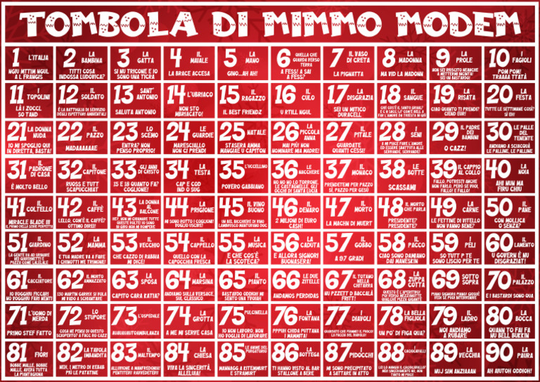 Tombola Di Mimmo Modem | PDF