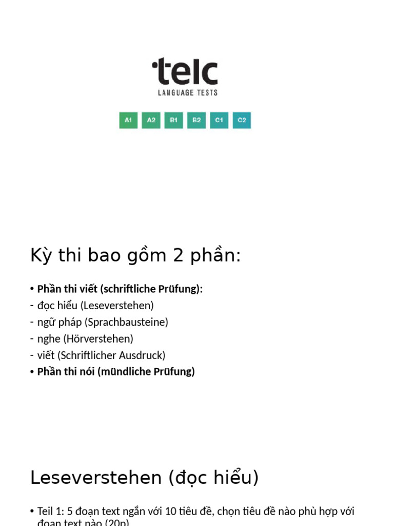 Telc Pruefungen | PDF