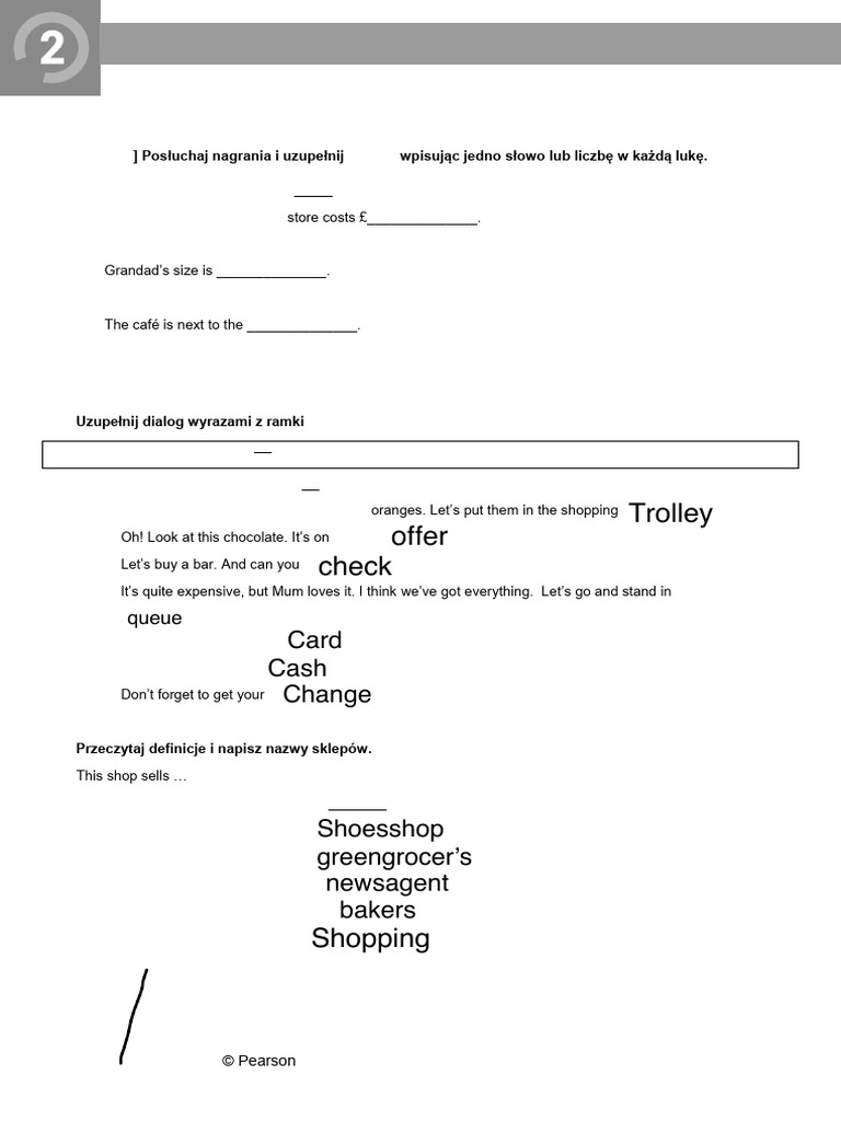 EC - A2 - Tests - Language Test 2A | PDF | Foods
