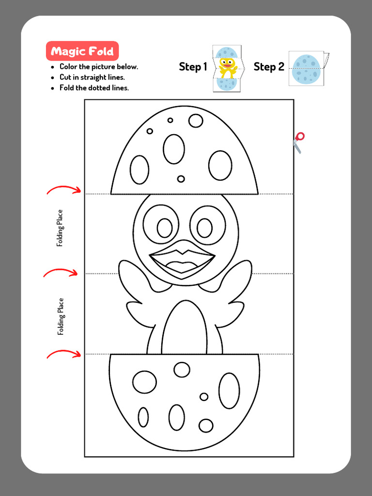Magic Fold Worksheet Primary School Secondary School Activity Cutting ...