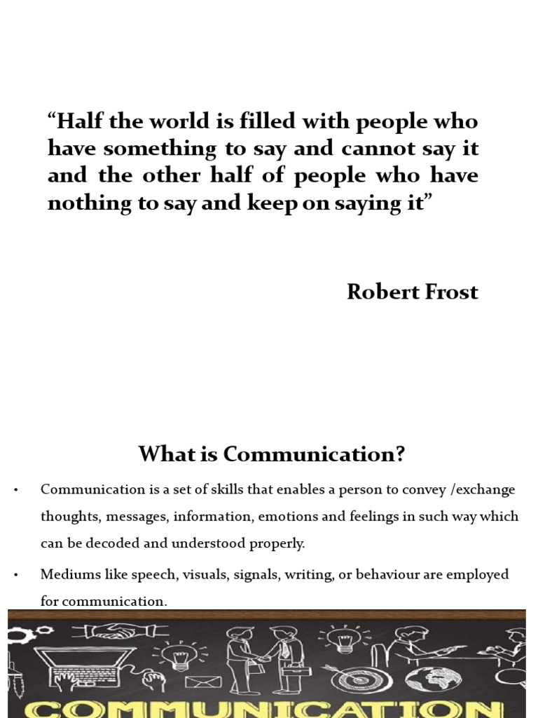 Communication Skills - Meaning, Type, and Models | PDF | Communication | Nonverbal Communication