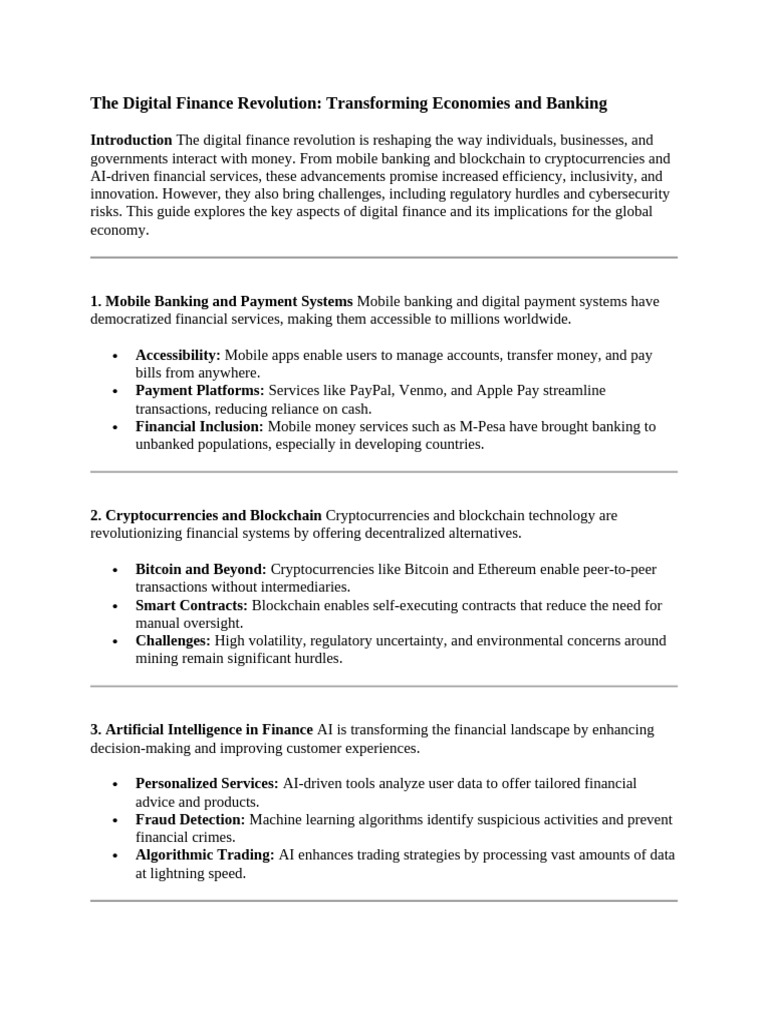The Digital Finance Revolution | PDF | Cryptocurrency | Computer Security