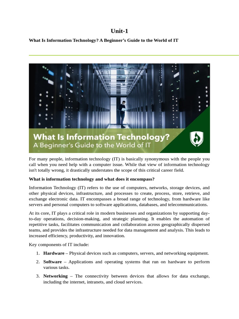MIS- UNIT 1 | PDF | Internet Of Things | Security