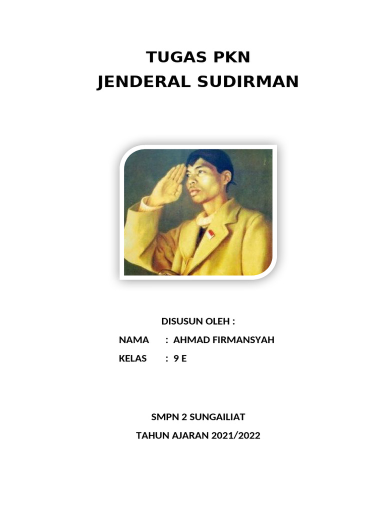 BIOGRAFI JENDERAL SUDIRMAN | PDF