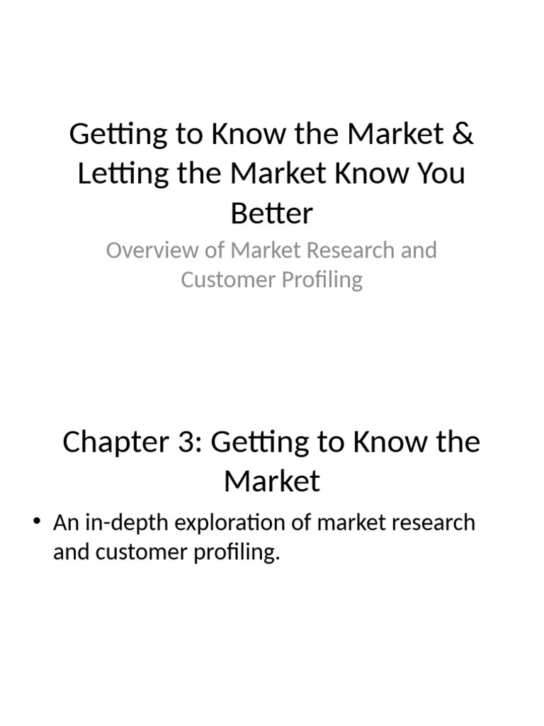 Market Research Presentation | PDF