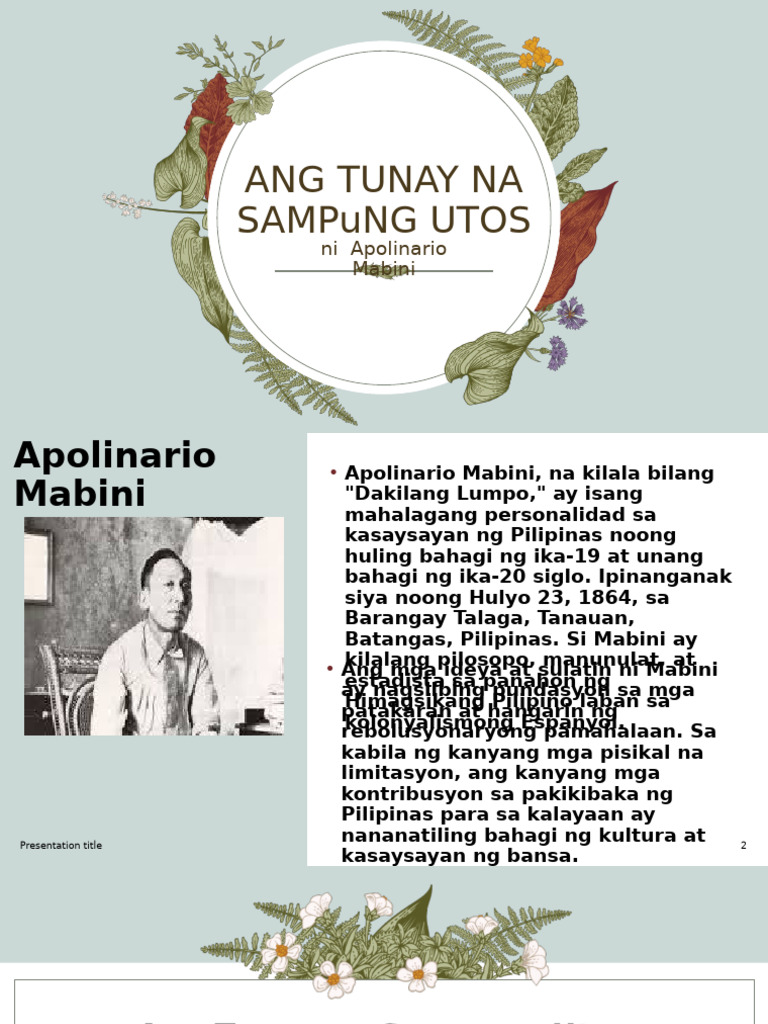 ANG TUNAY NA SAMPuNG UTOS | PDF