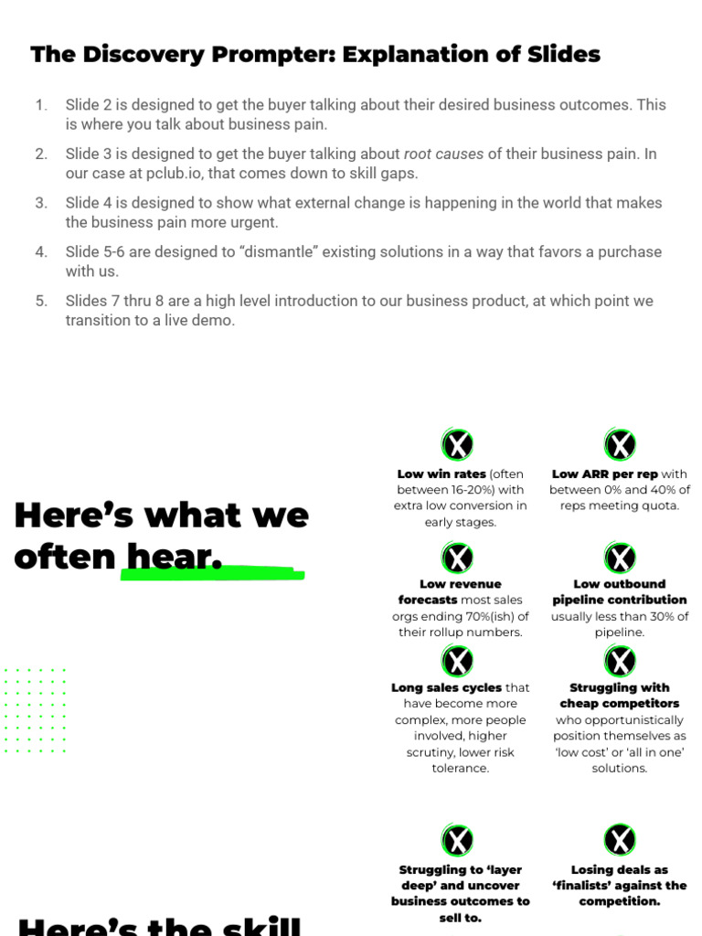 Problem Deck Pclub - Io For Business | PDF