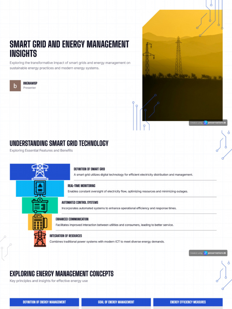 Smart Grid and Energy Management Analysis | PDF