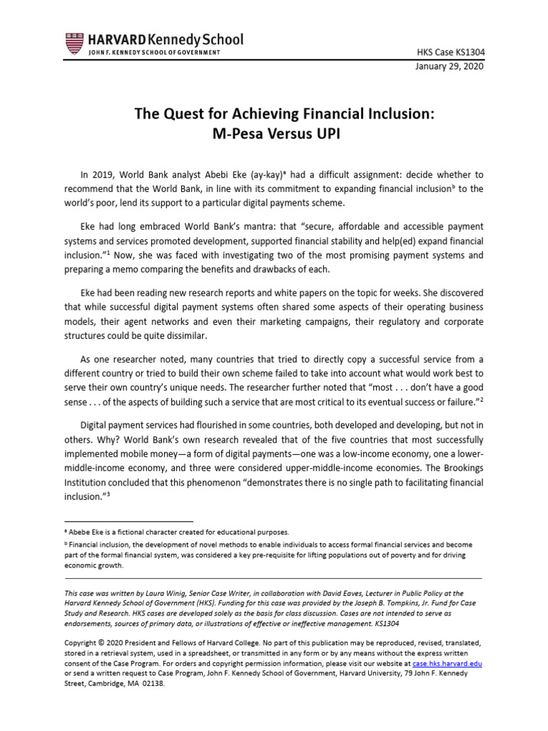 14.1-The Quest For Achieving Financial Inclusion | PDF | Money ...