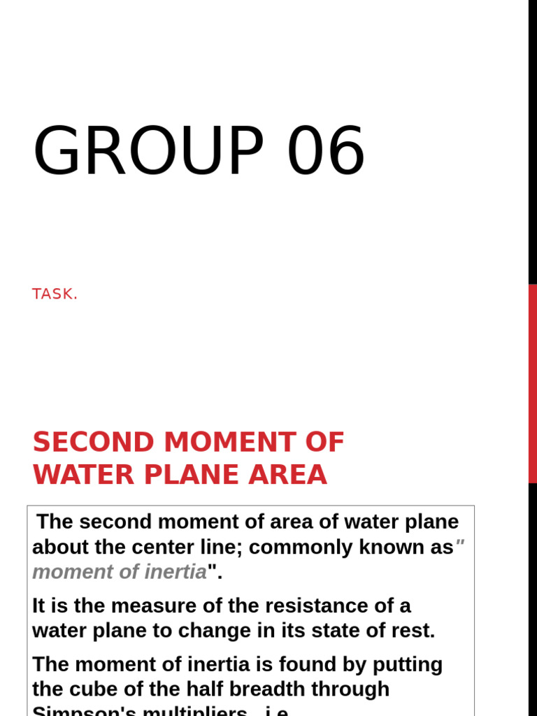 Group6 Waterplane Moment | PDF