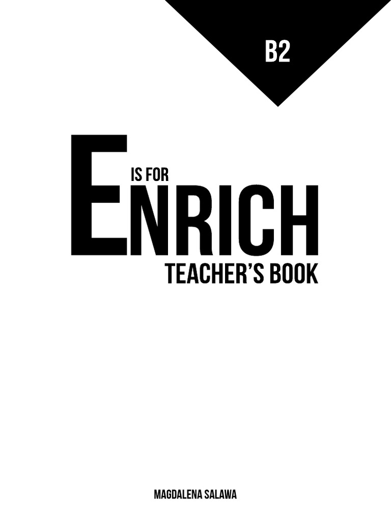 E Is For Enrich B2 Teacher's Book | PDF | Question | Vocabulary